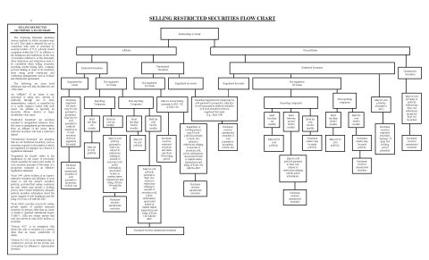 Selling Restricted Securities Flowchart | Kaufman McGowan PLLC Selling ...
